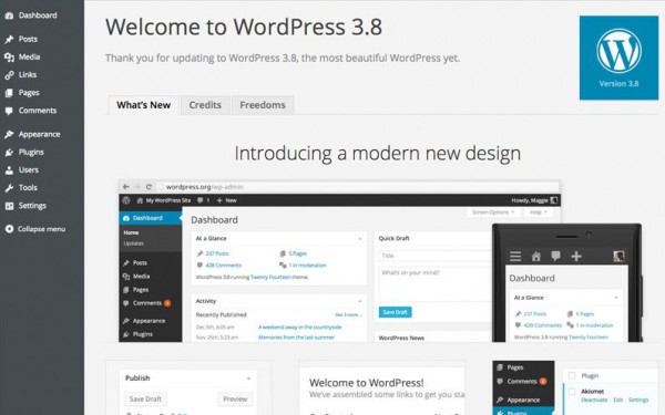 A First Look at WordPress 3.8 - Easy WP Guide