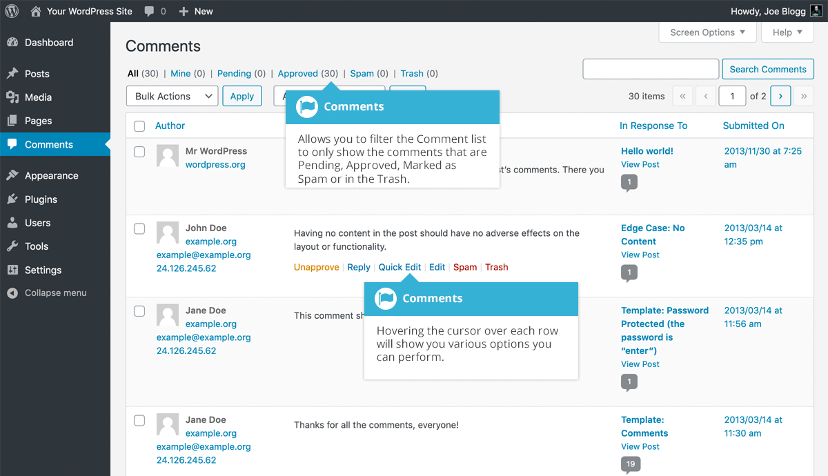 WordPress Comments Easy WP Guide