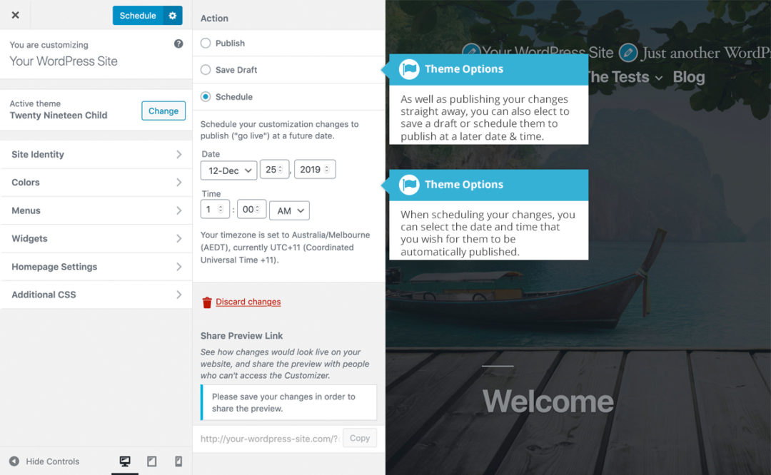 Customizing your Site - Easy WP Guide