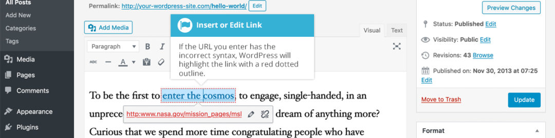 Einfügen eines HTML-Links in Ihre WordPress-Seite - Easy WP Guide ...