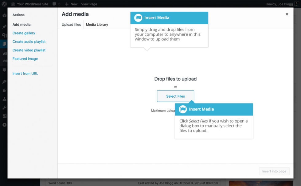 Inserting an Image - Easy WP Guide