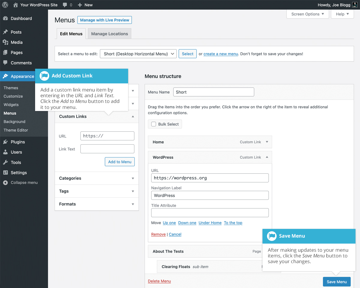How To Add A Custom Link As A Menu Item In WordPress Summa Lai